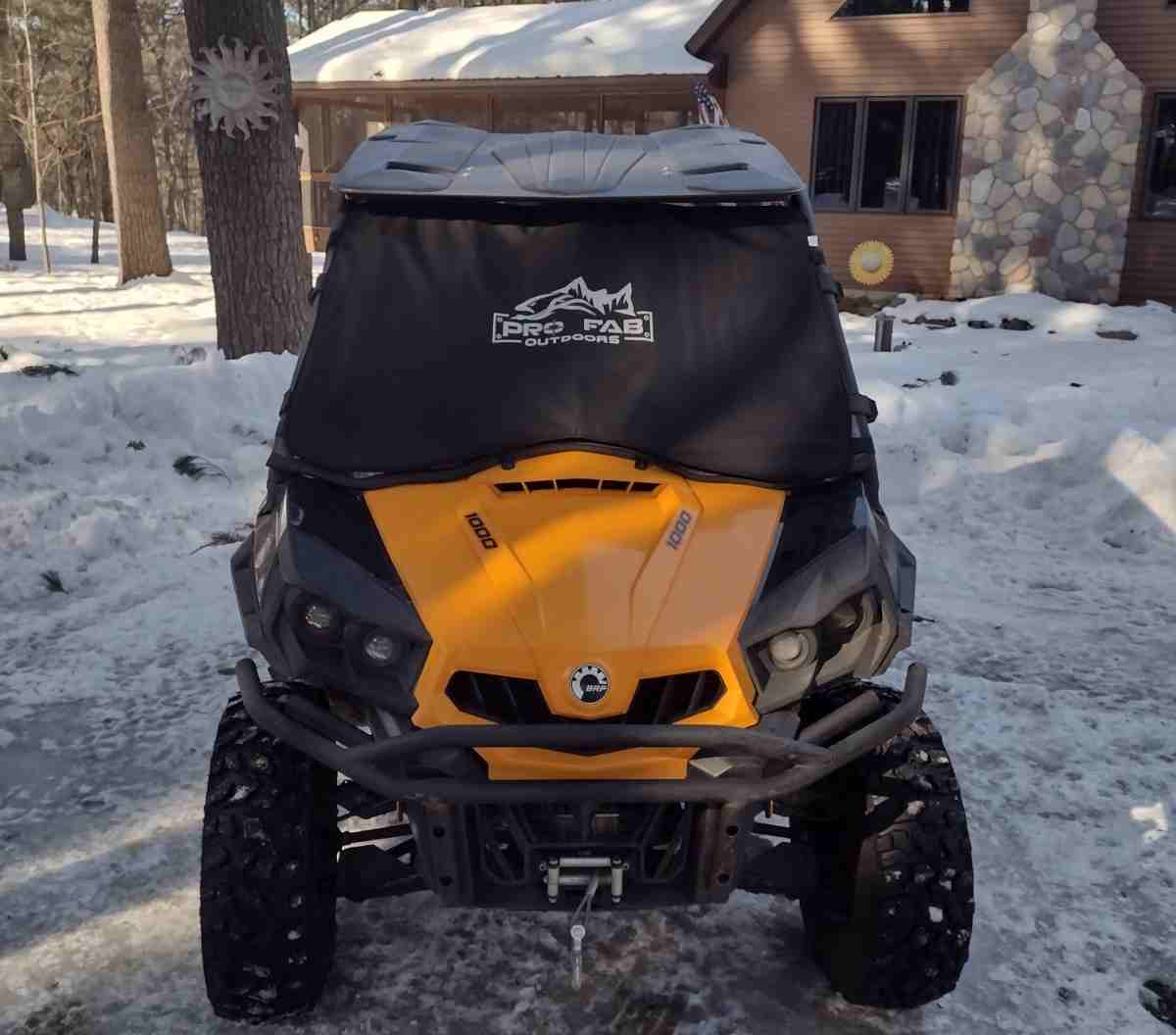 Padded Windshield Cover for Can-Am Commander Gen 1 by Pro Fab Outdoors ...
