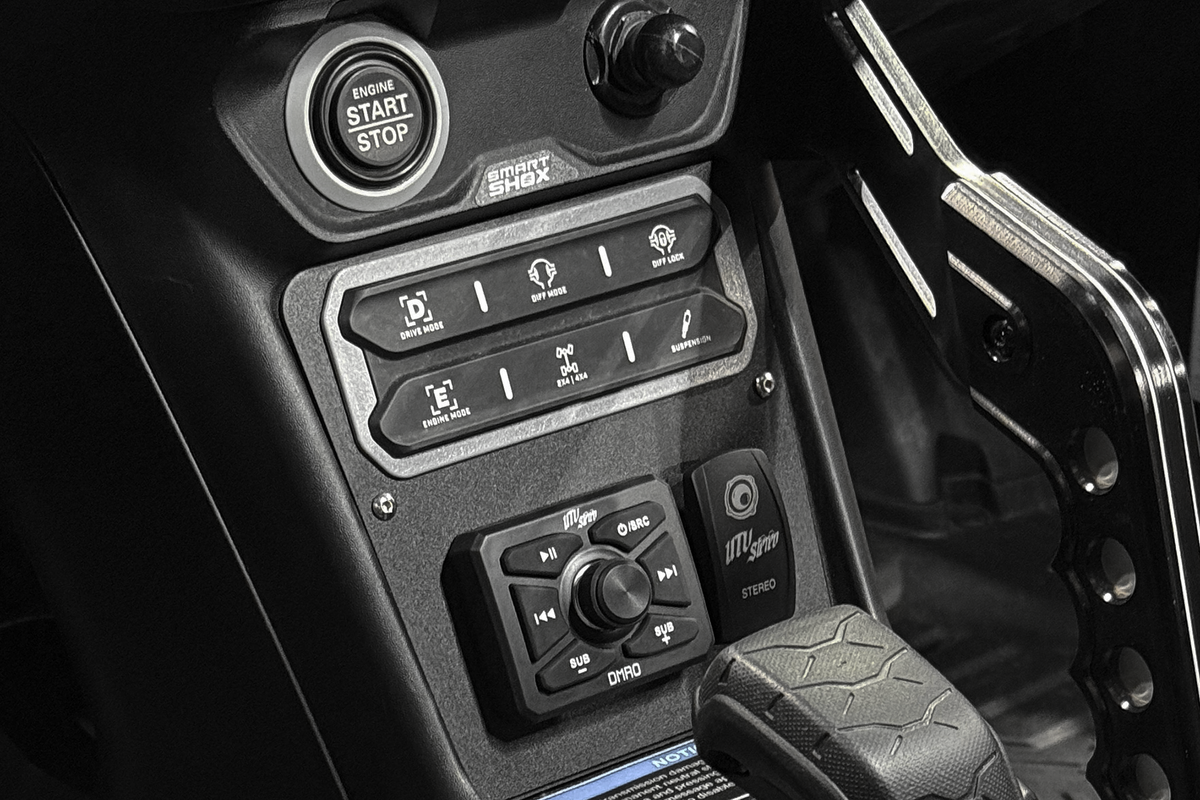 Maverick R Head Unit Mount Kit w/ Bass Knob | UTV Stereo – Pro UTV Parts