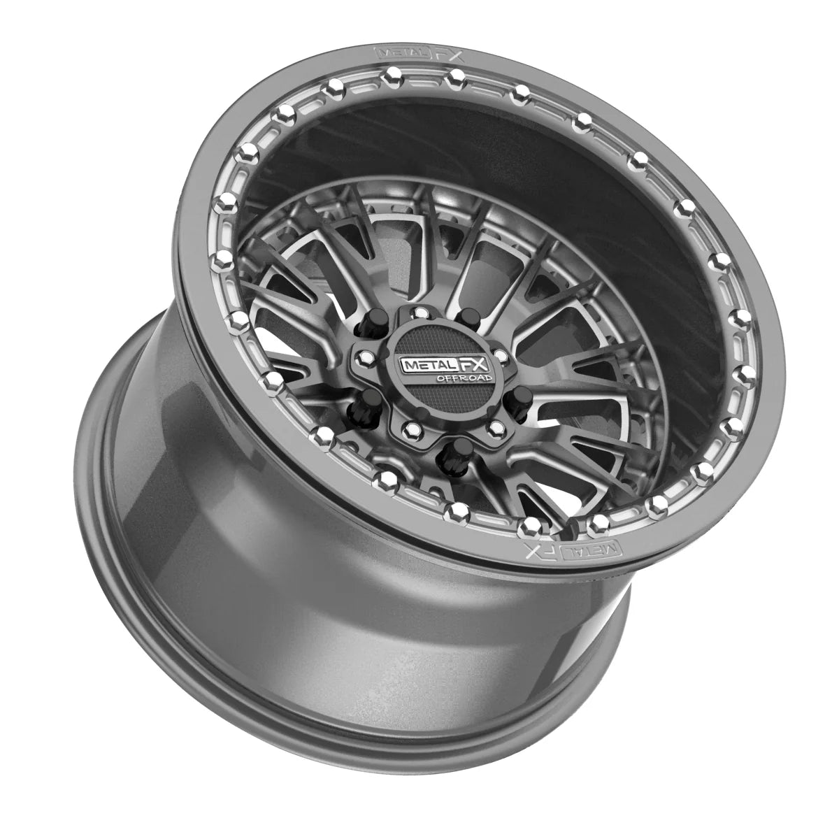 Metal FX Slayer R Beadlock | Gunmetal Contrast Cut – Pro UTV Parts