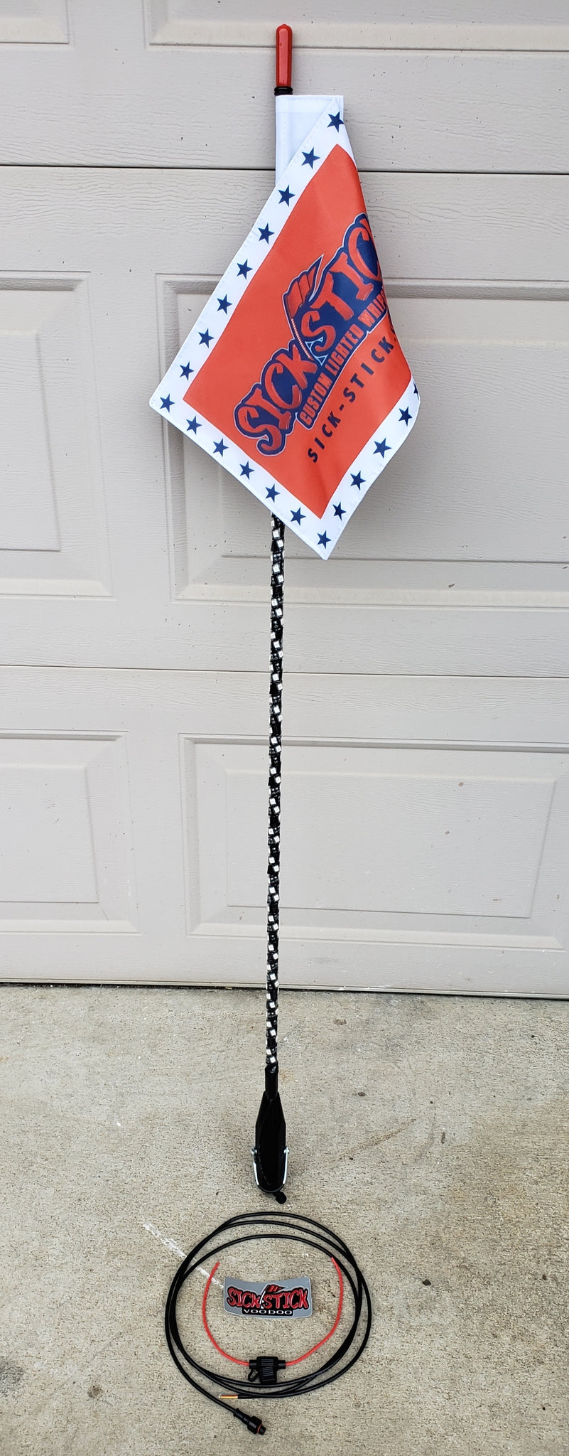 Sick-Stick Black VooDoo whip with hardwire cable* – Pro UTV Parts