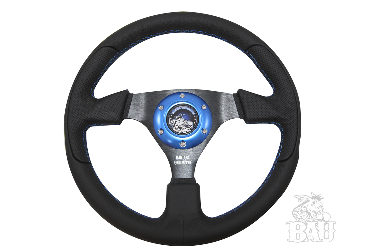 Bad Ass Unlimited -Black Leather Steering Wheel – Pro UTV Parts