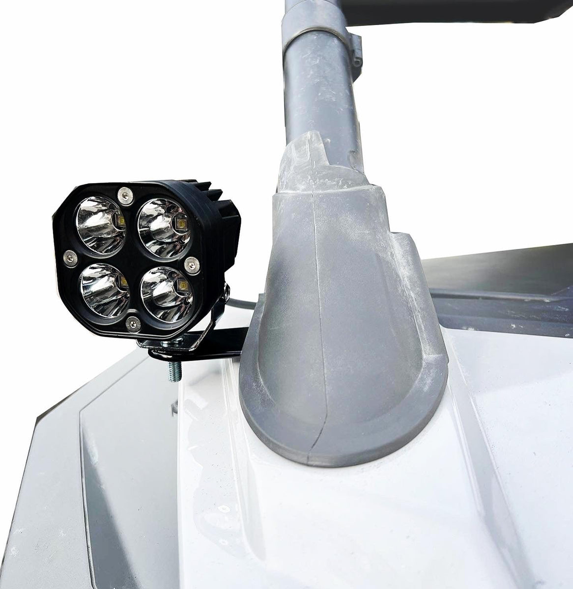 Polaris RZR PRO XP A-Pillar Light Pod Mount (works with stock rubber p ...