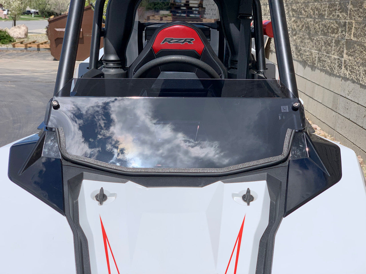 UTVZILLA Polaris RS1 Tinted Half Windshield, Billet Clamps, Polycarbon ...