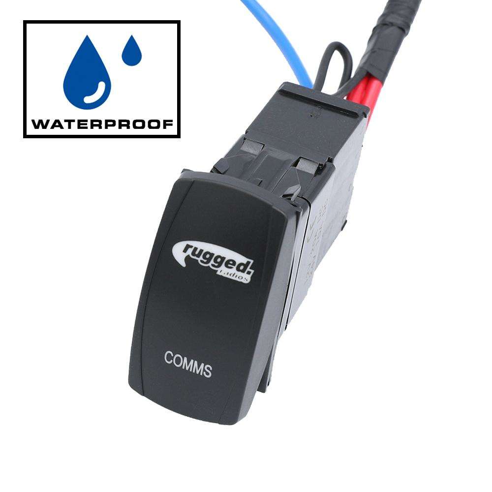 All In One Power Switch for Waterproof Radio & Intercom - "Comms" Rock ...